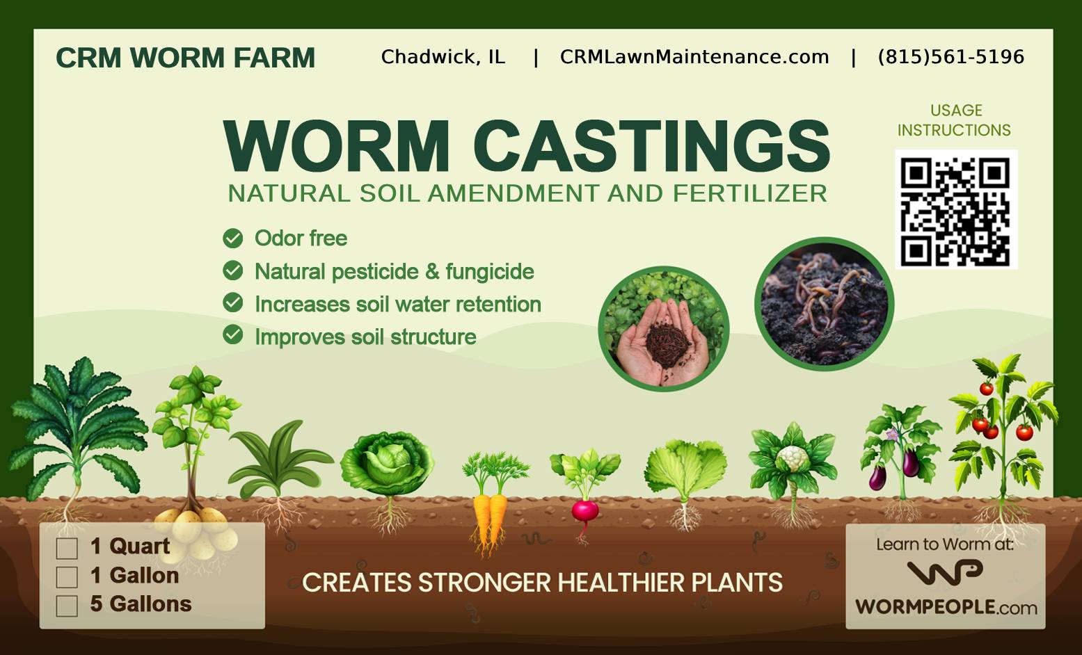 Worm Castings - CRM Lawn Maintenance LLC